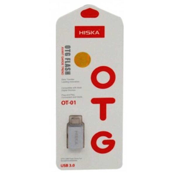 تبدیل Hiska OT-01 OTG Type-C - فروشگاه اینترنتی عصرارتباطات